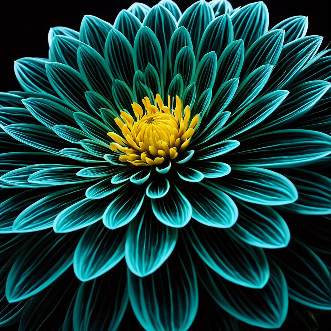 Luminous Bloom. Digital Art Print, Wall Art, AI Generated, AI Art ...