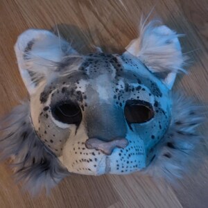 Snow Leopard Therian Mask - Etsy