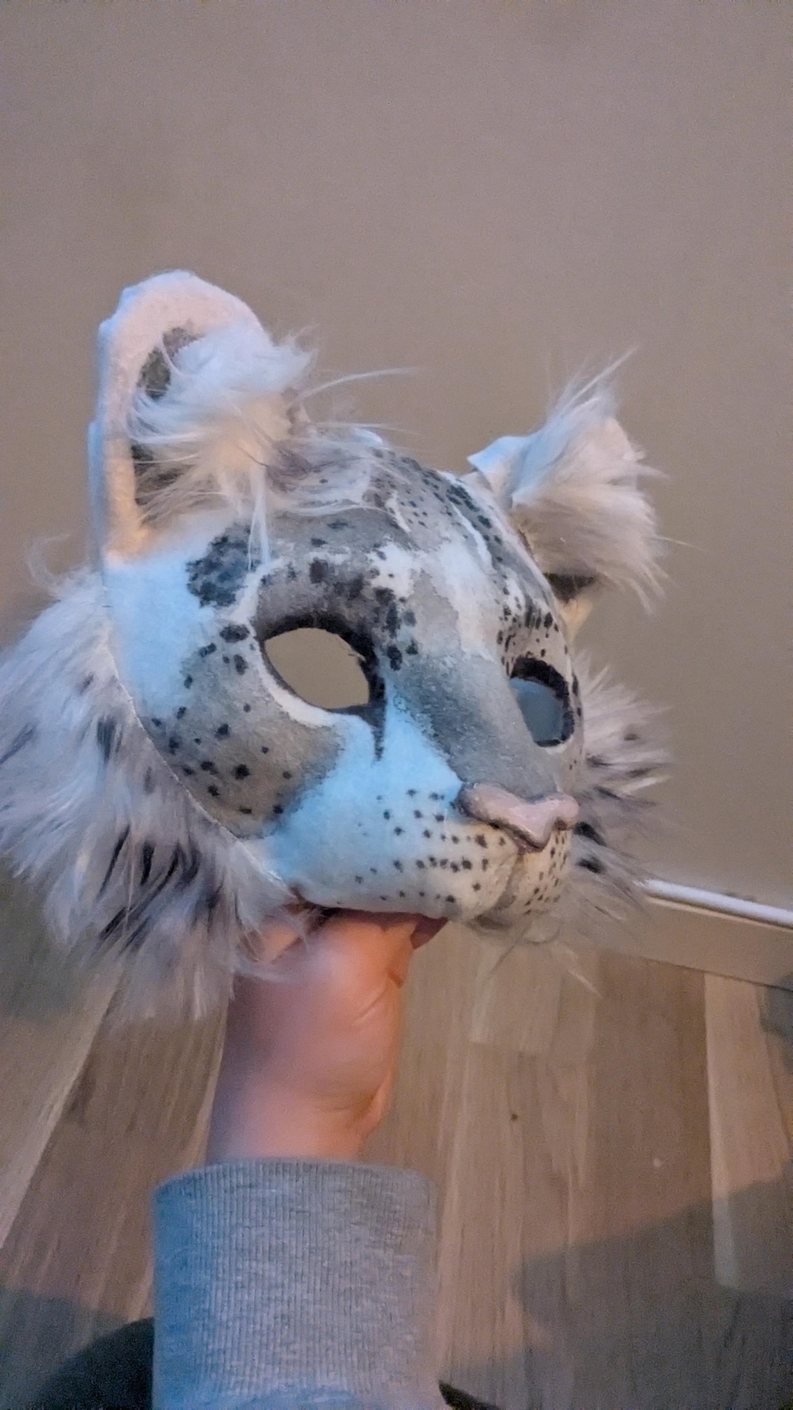Snow Leopard Therian Mask - Etsy