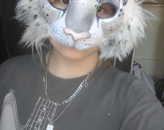 Snow Leopard Therian Mask - Etsy