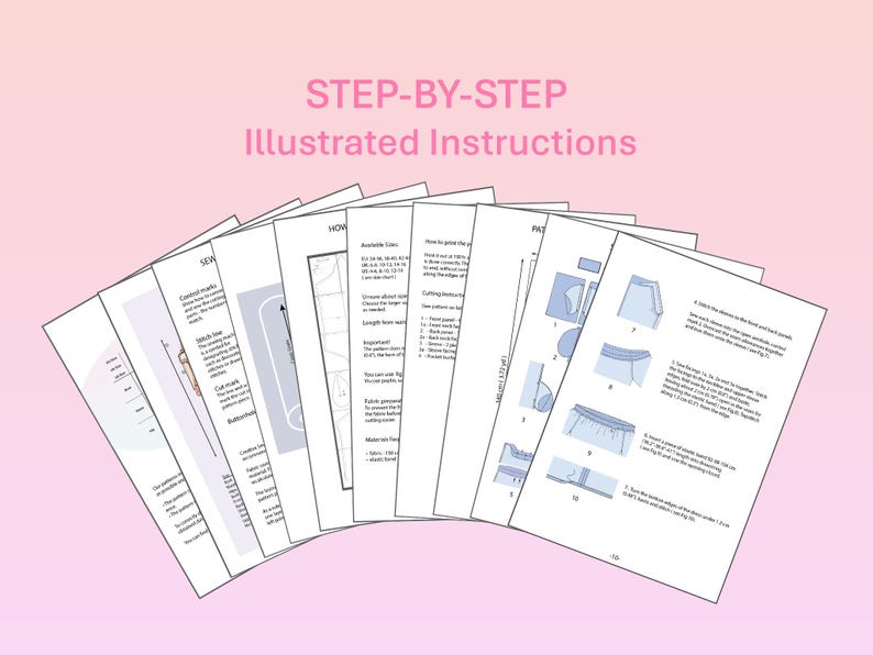 Patron de mini robe en téléchargement numérique Pdf Tutoriel de projet ...