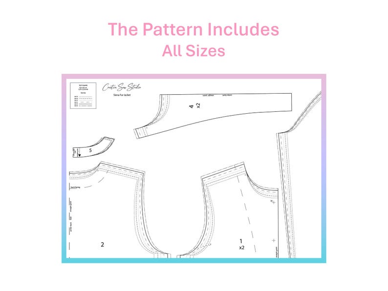 Faux Fur Jacket Pattern PDF Sewing Project Womens Short Fur Jacket ...
