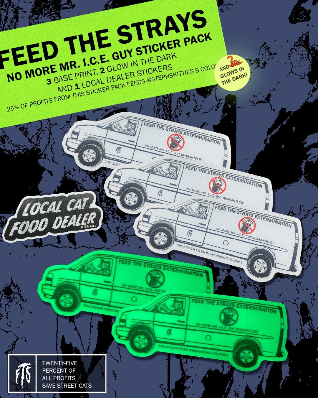 No More Mr. I.C.E. Guy Sticker Pack | Feed the Strays | Feeds ...