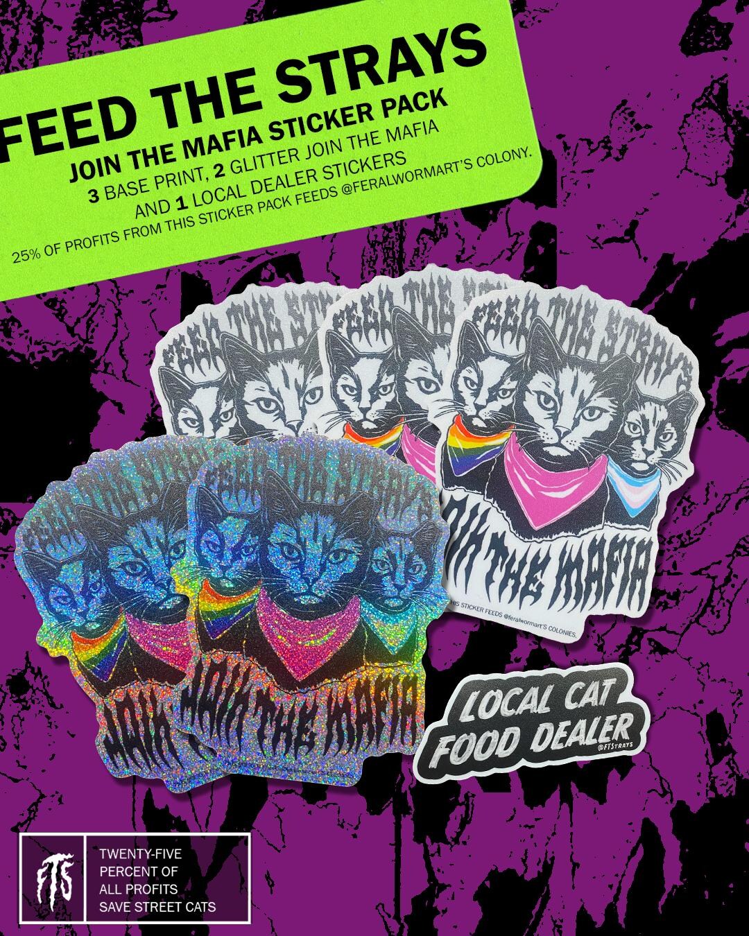 Join the Mafia Sticker Pack | Feed the Strays| Feeds @feralworlart's ...
