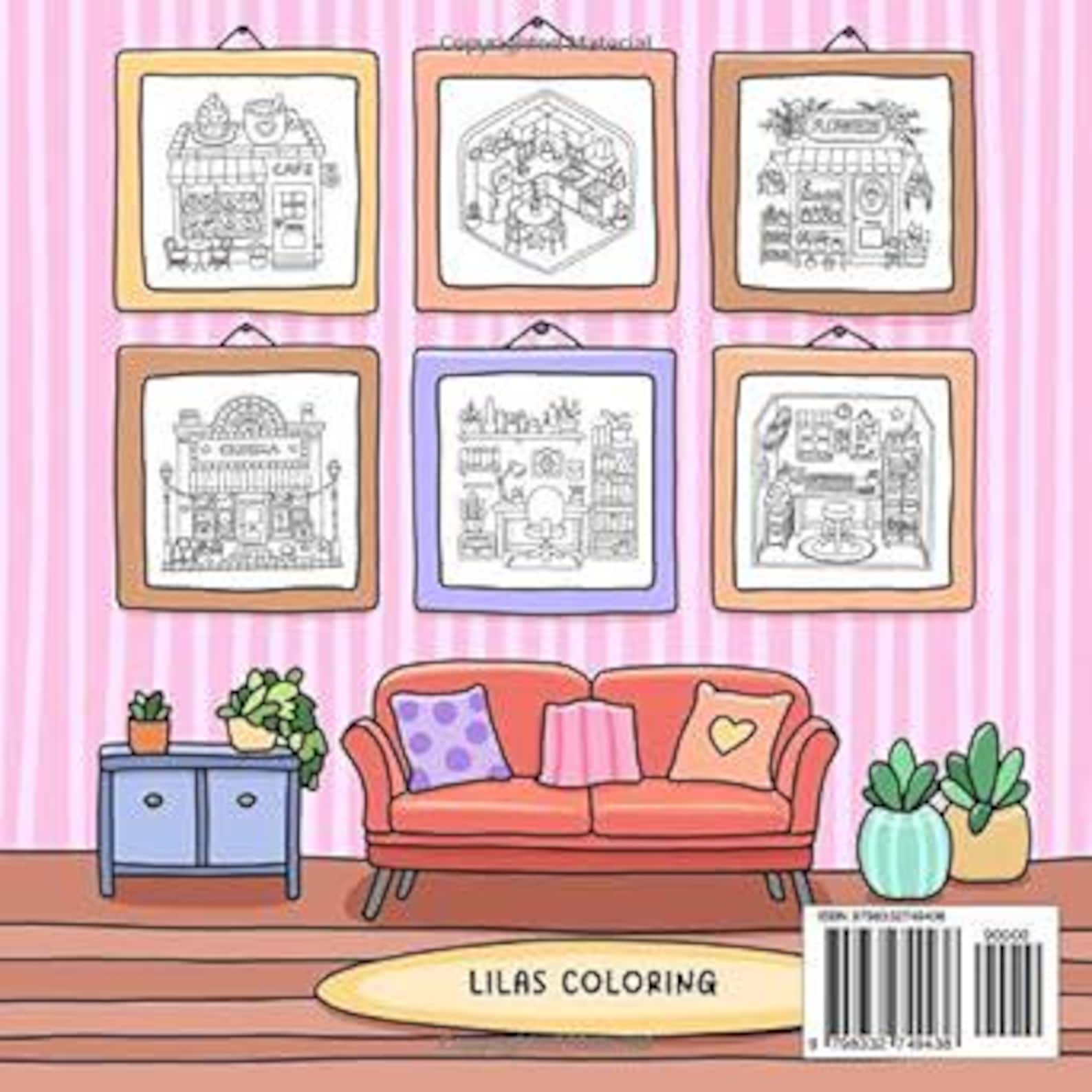 Cozy Retreats Coloring Book: Cute & Comfy Designs for Adults With ...