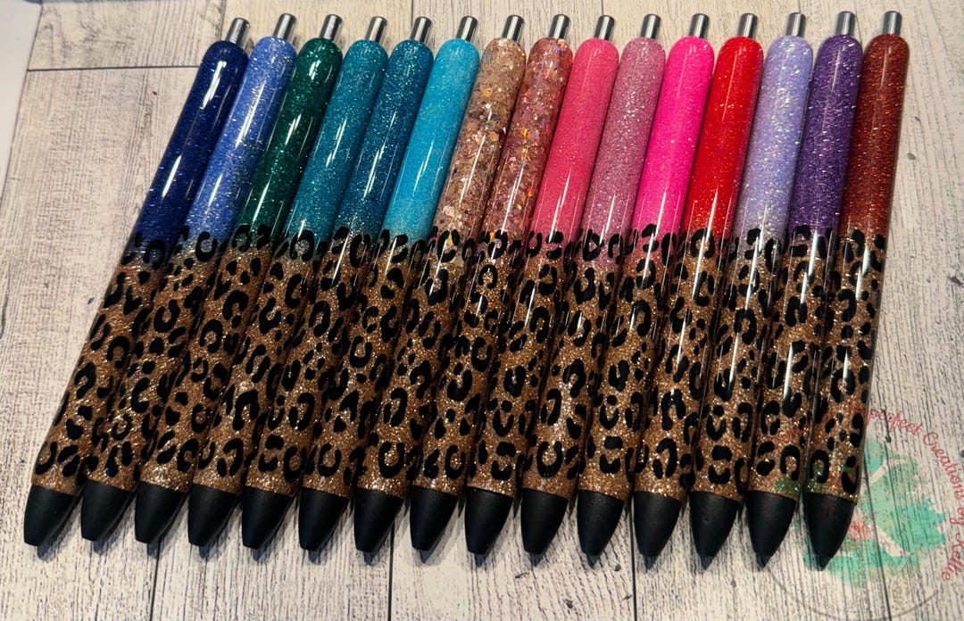 Ombre Leopard Glitter Pen, Ink Joy Gel Pen, Personalized Gift - Etsy