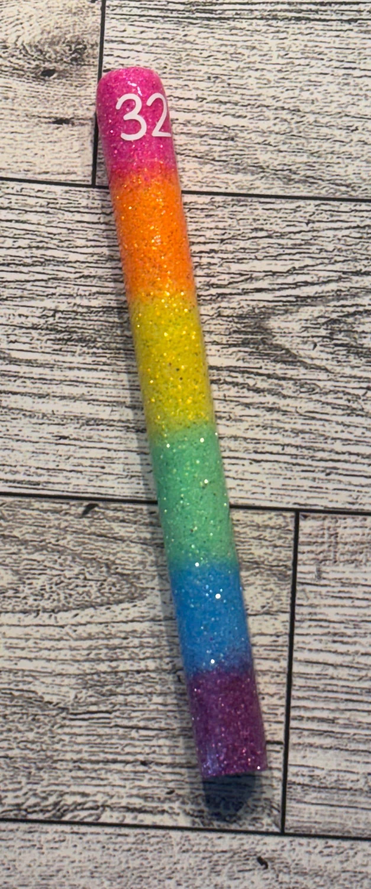 Checkered Ghost Glitter Pen: Refillable Epoxy Resin Papermate Inkjoy - Etsy