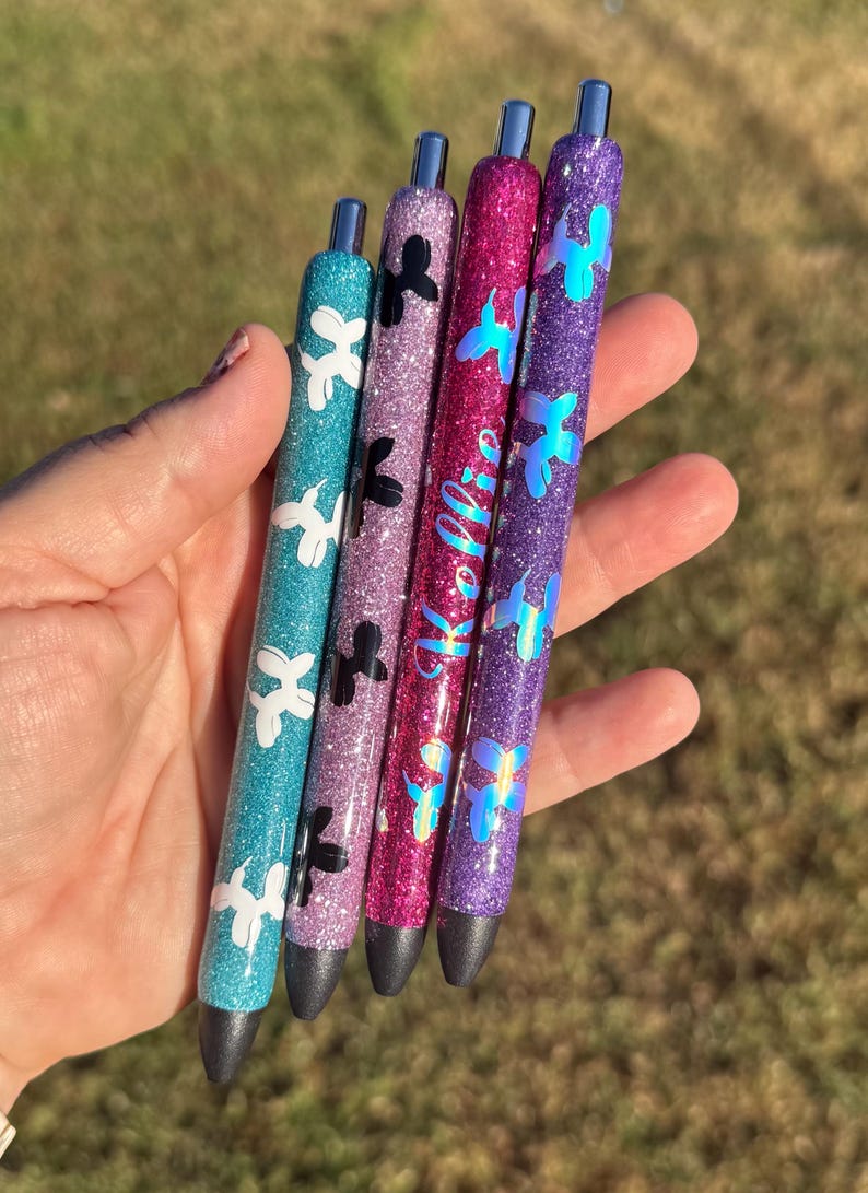 Balloon Dog Glitter Pen, Glitter Pen - Etsy