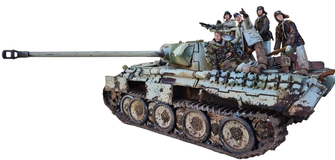 1:35 Panzer Built and Painted Figures Included - Etsy