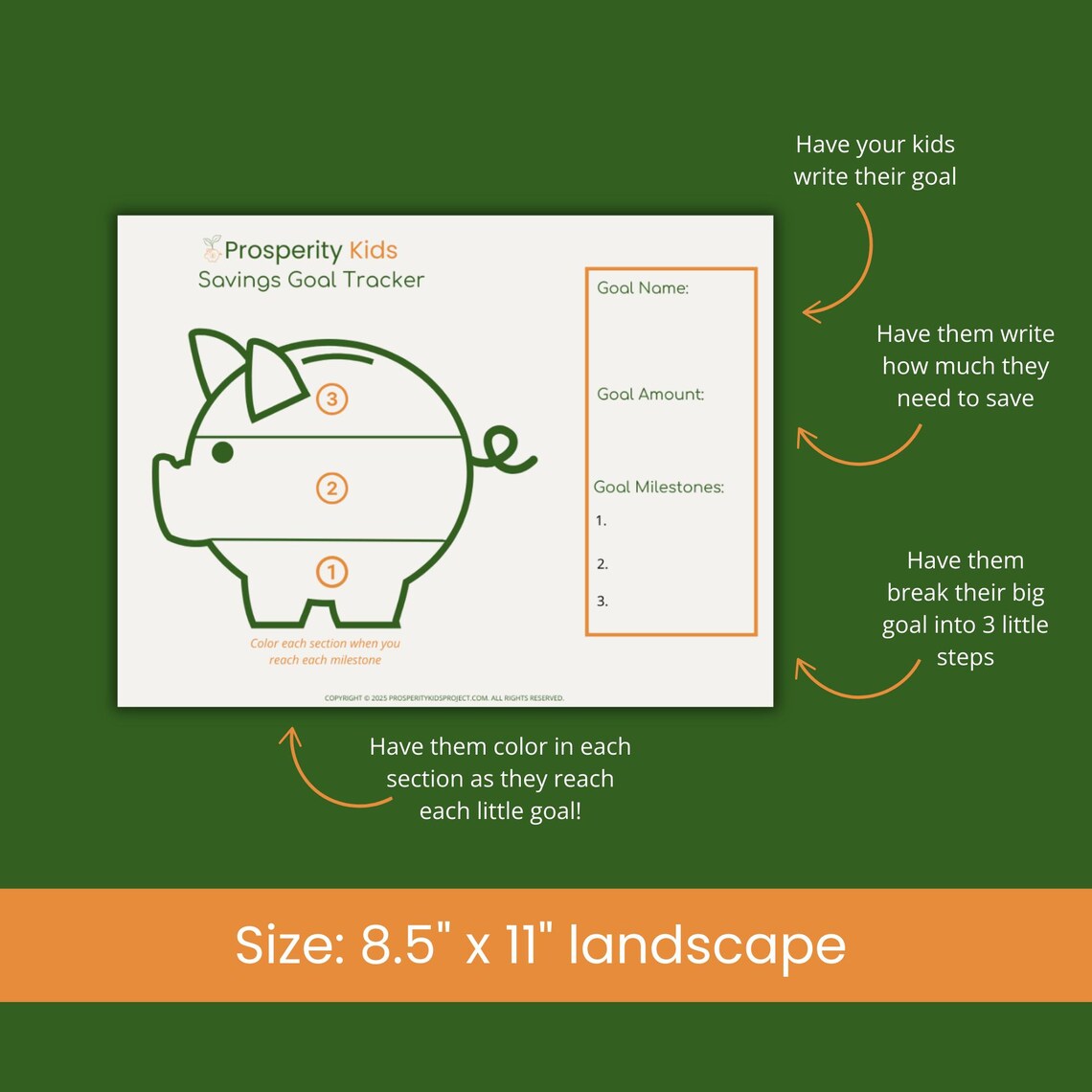 Kids Savings Tracker Printable | Teaching Kids About Money | Savings ...
