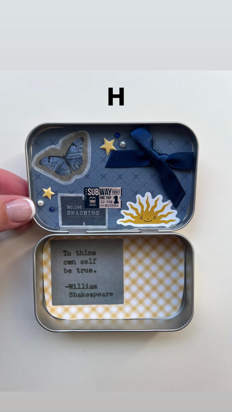 Custom Altoids Tin Purse Insert – Mini Scrapbook Wallet, Tiny Organizer ...