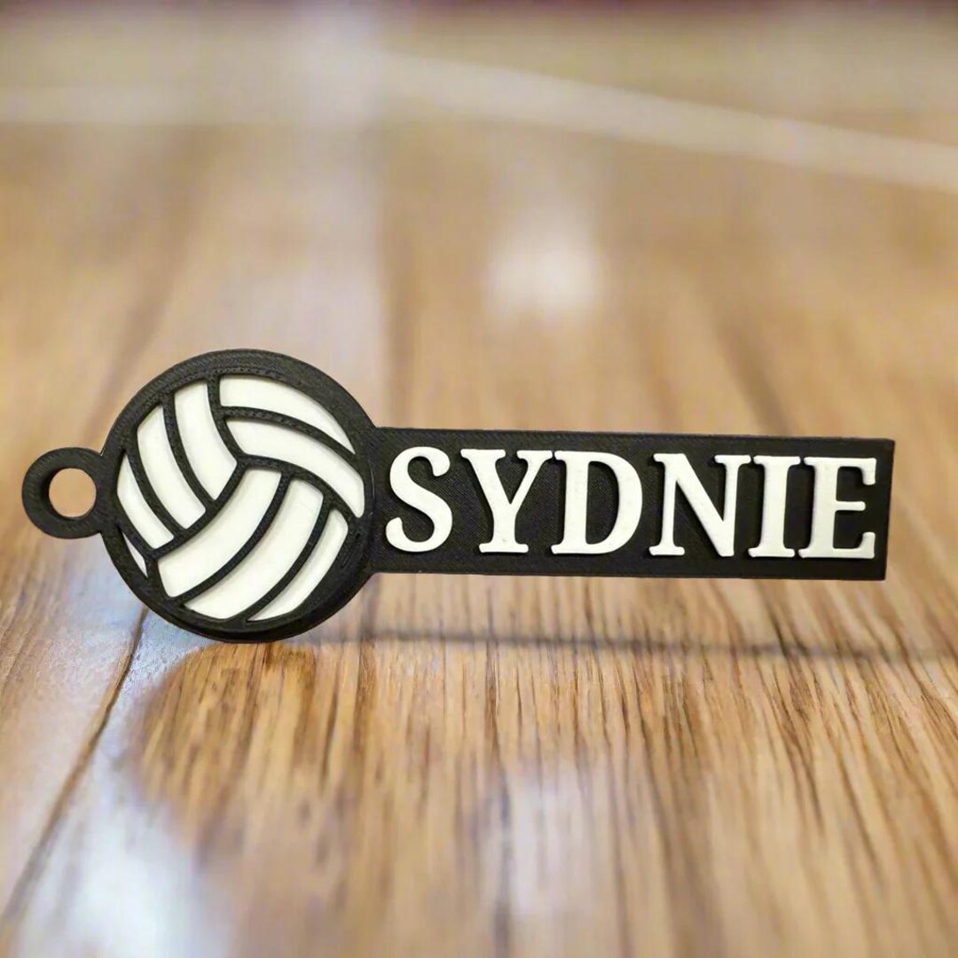 Personalized Volleyball Bag Tag, Custom Name Keychain, Volleyball ...
