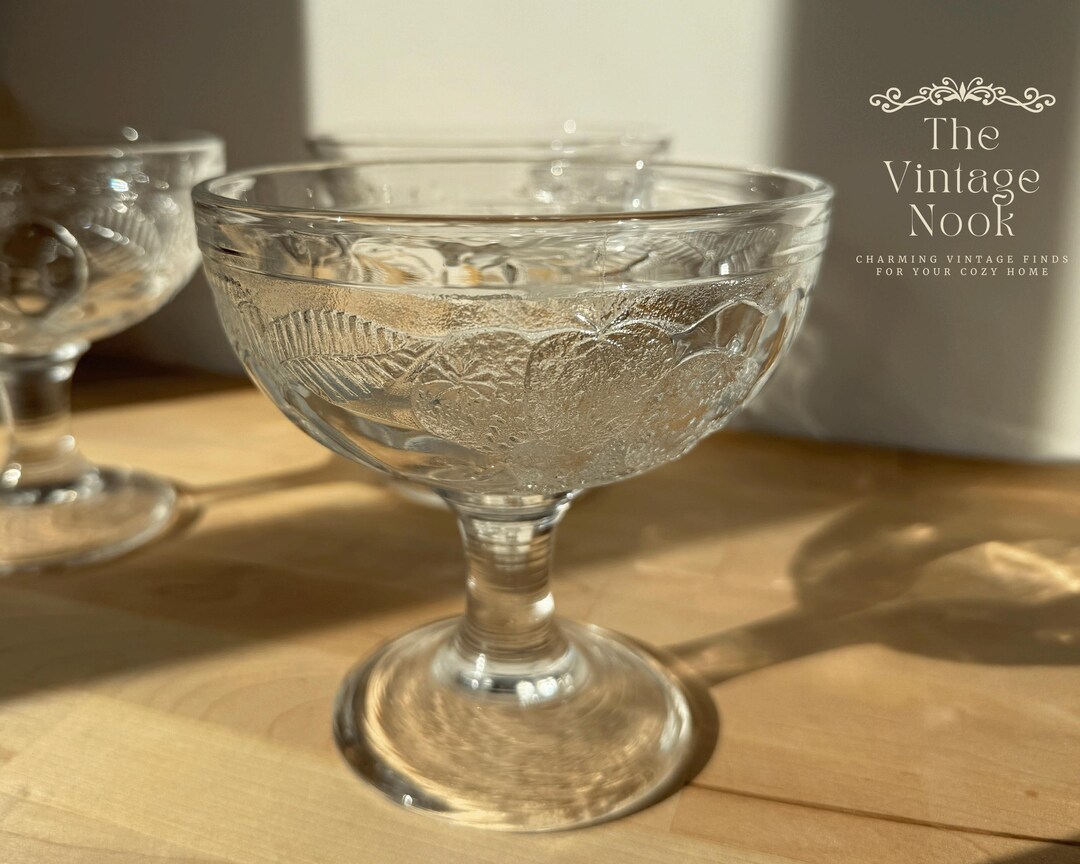 Vintage Dessert Cups, Glassware Luminarc 1970s Set of 2 - Etsy