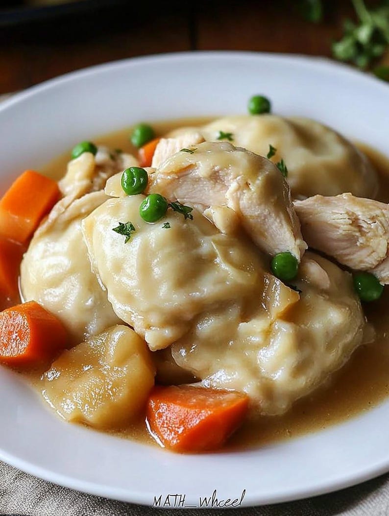 Chicken and Dumplings Recipe | Creamy Southern Comfort Food (printable ...