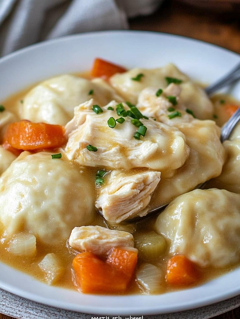 Chicken & Dumplings Recipe PDF | Easy Creamy Comfort Food | One-pot ...