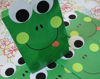 Frog Favor Bags Frog Goody Bags Frog Birthday Party Bags - Etsy