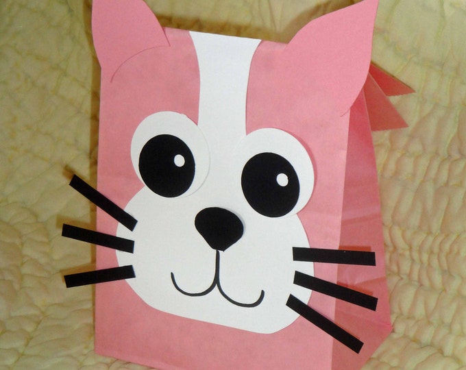 Cat Treat Sacks Kitten Kitty Farm Pet Theme Birthday Party Favor Bags ...