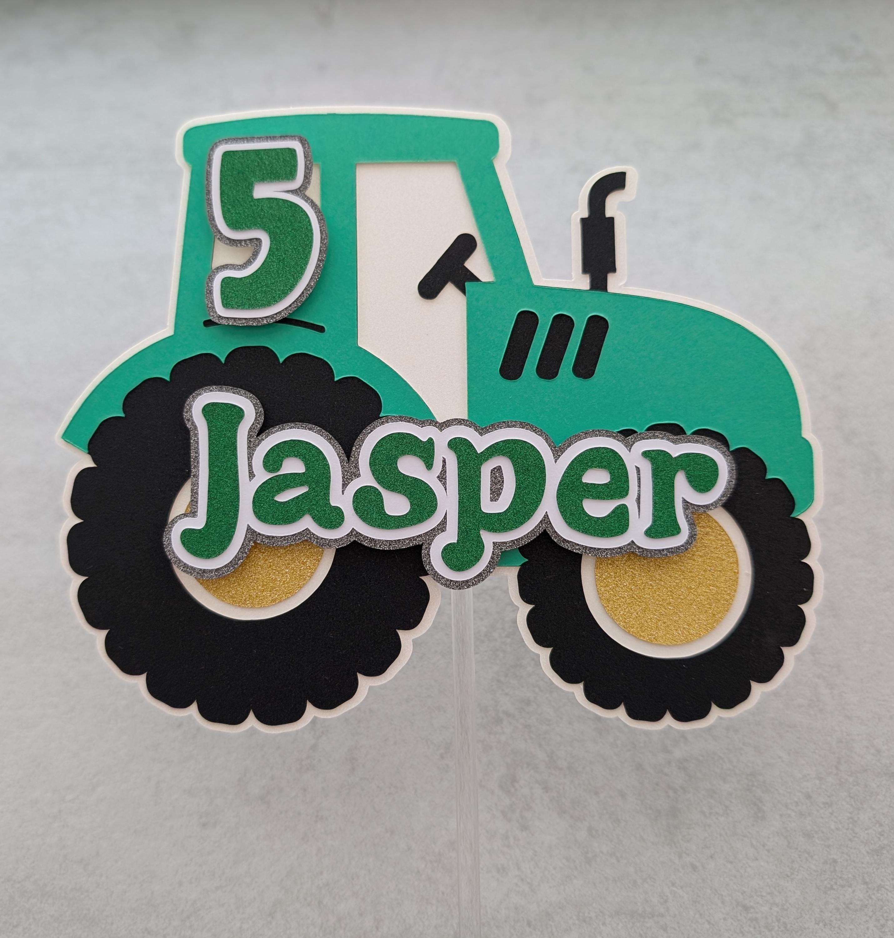 Personalised Tractor Cake Topper: 3D Birthday Party Decoration - Etsy UK