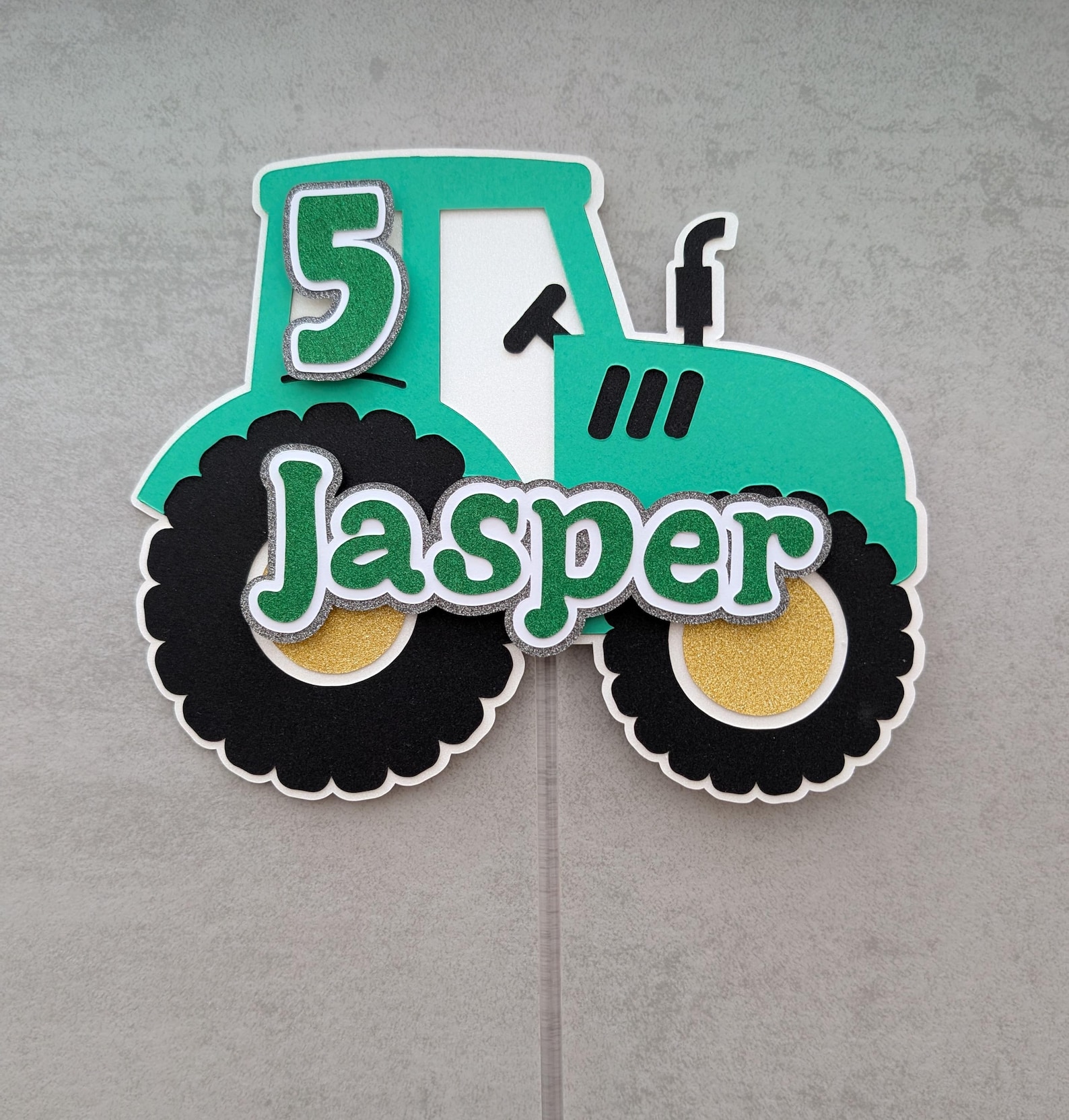 Personalised Tractor Cake Topper: 3D Birthday Party Decoration - Etsy UK