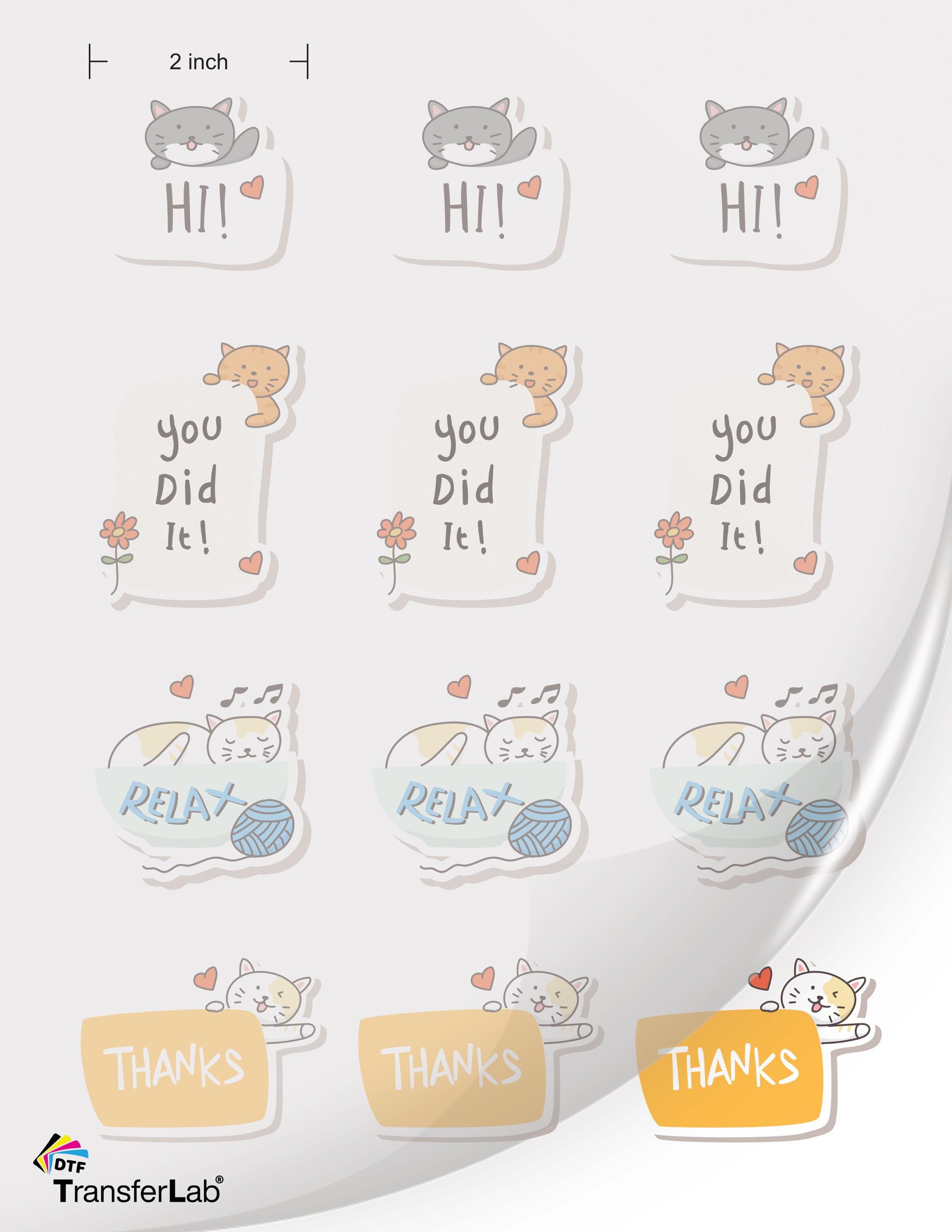 Pre-made Design | Gang Sheets | UV DTF Stickers | Ready to Apply | Easy ...