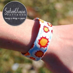 Fabric Bracelet - Easy Beginner Sewing Project - PDF Sewing Pattern ...