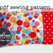 Toddler or Travel Size Pillow and Pillowcase Sewing Pattern - Pdf ...