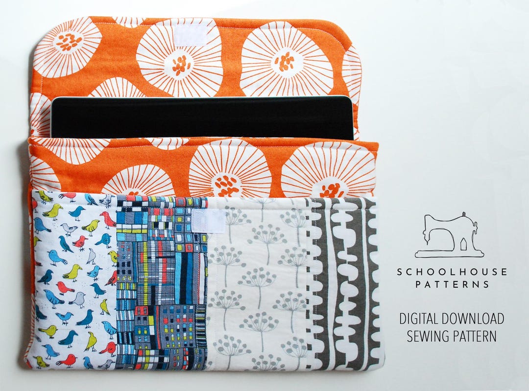Eclutch PDF Sewing Pattern | Tablet & iPad Sleeve Case With Pocket ...
