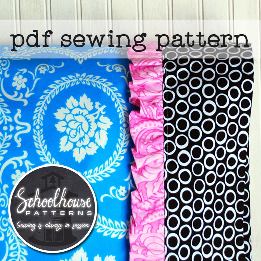 Pretty Pillowcase With Ruffle Sewing Pattern - PDF INSTANT DOWNLOAD - Etsy