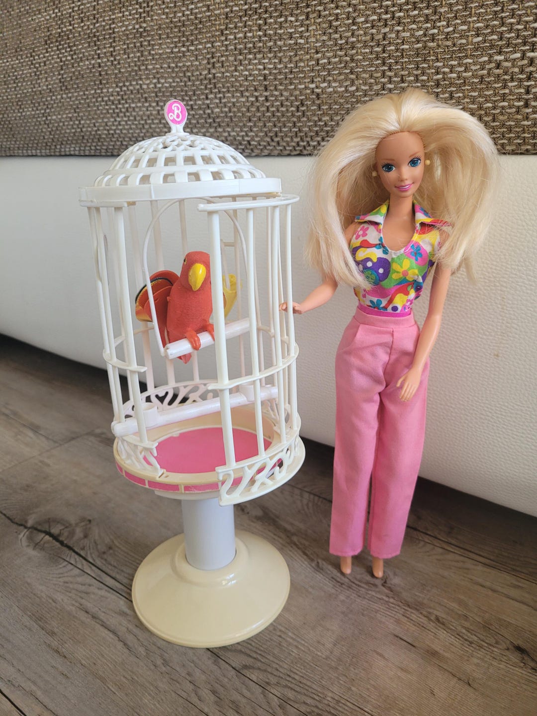 Mattel Barbie Vintage 1985 Tahiti Barbie Pet Bird Parrot With Cage - Etsy