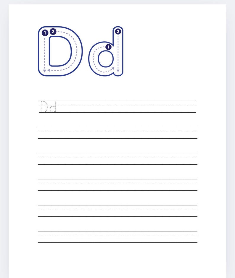 Alphabet Handwriting Practice Printable | Homeschool | School Packets ...