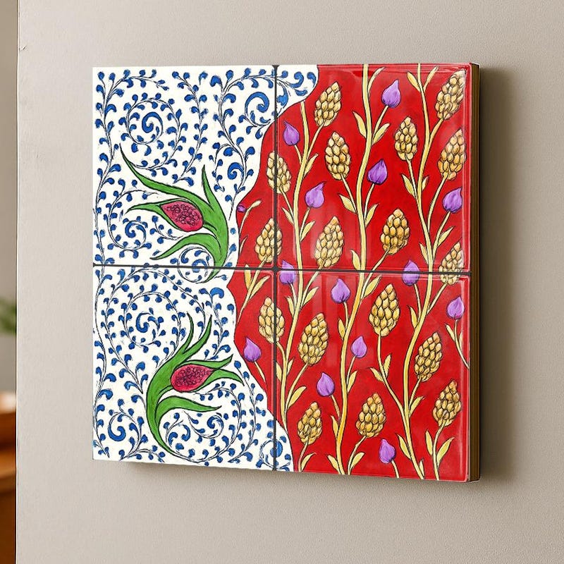 Turkish Tile Mural - Etsy