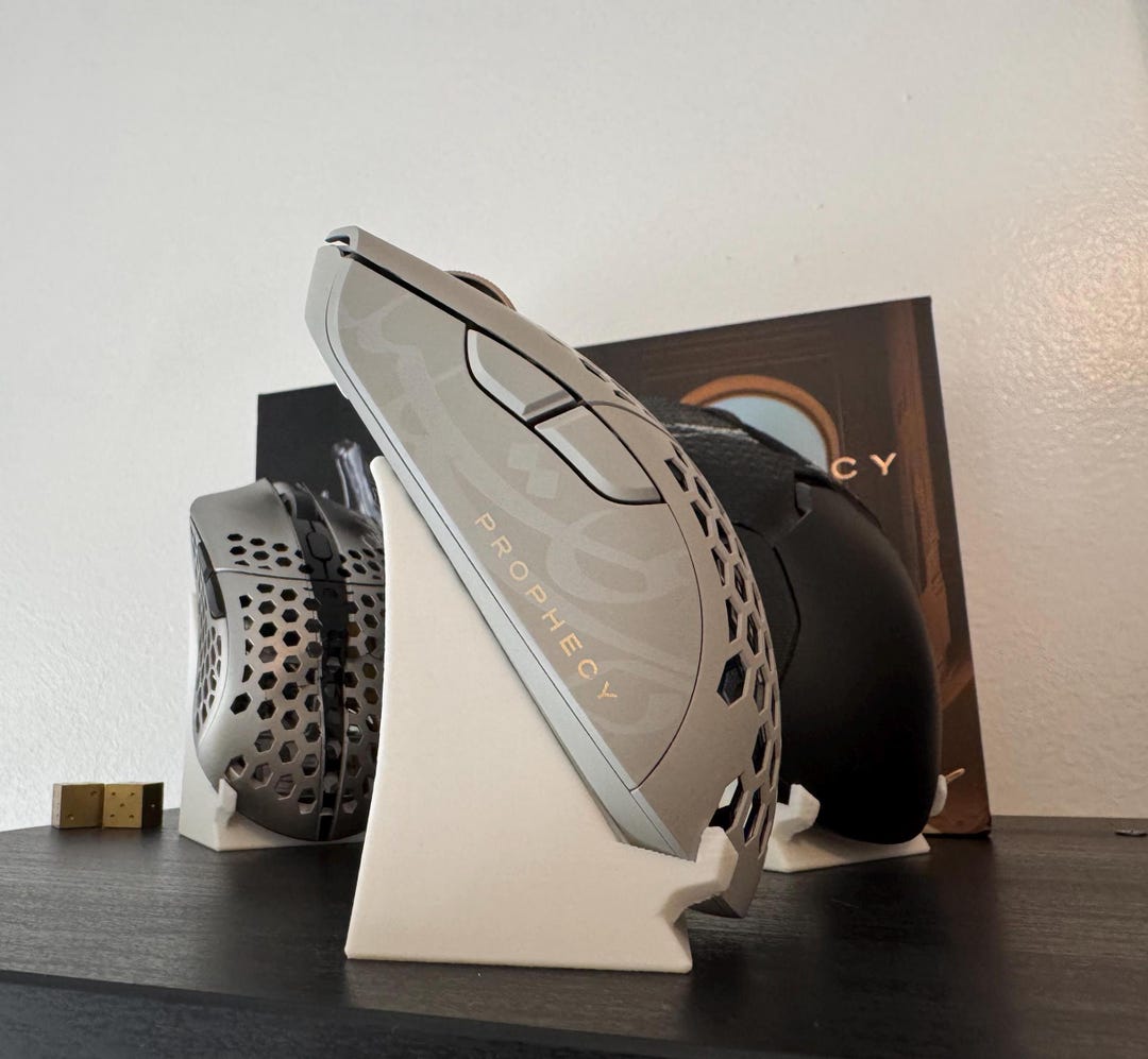 3D Printed Computer Mouse Display Stand With Dongle Storage - Etsy