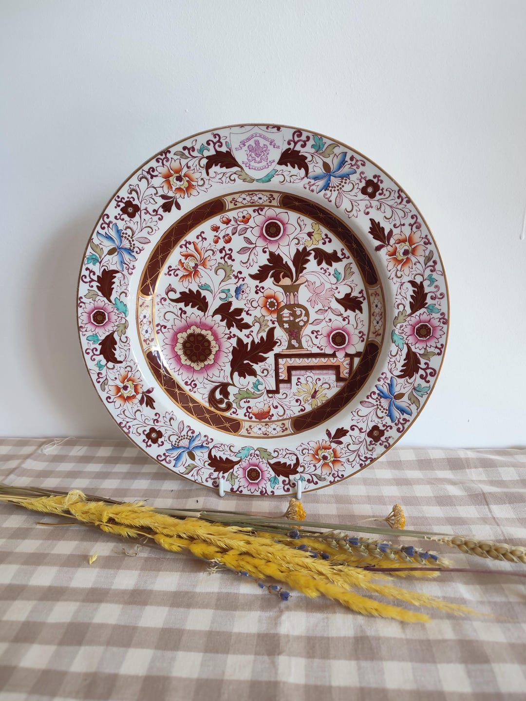 Antique Masons A.bros Real Ironstone China Imari Ashworth Plate 19th ...