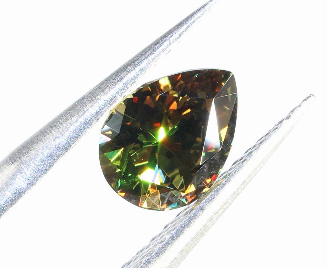 Natural Namibian Demantoid 1.60ct Color Change Pear Cut Gemstone - Etsy