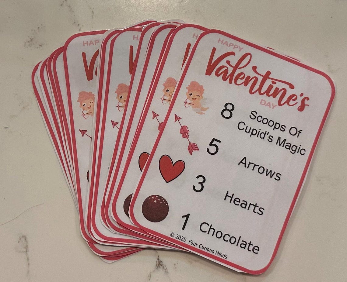 Valentine Sensory Bin Kit for Toddlers | Montessori Valentine Activity ...