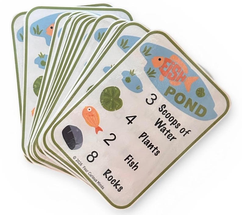 Fish Pond Sensory Bin Printable – Montessori Toddler Activity, Fishing ...