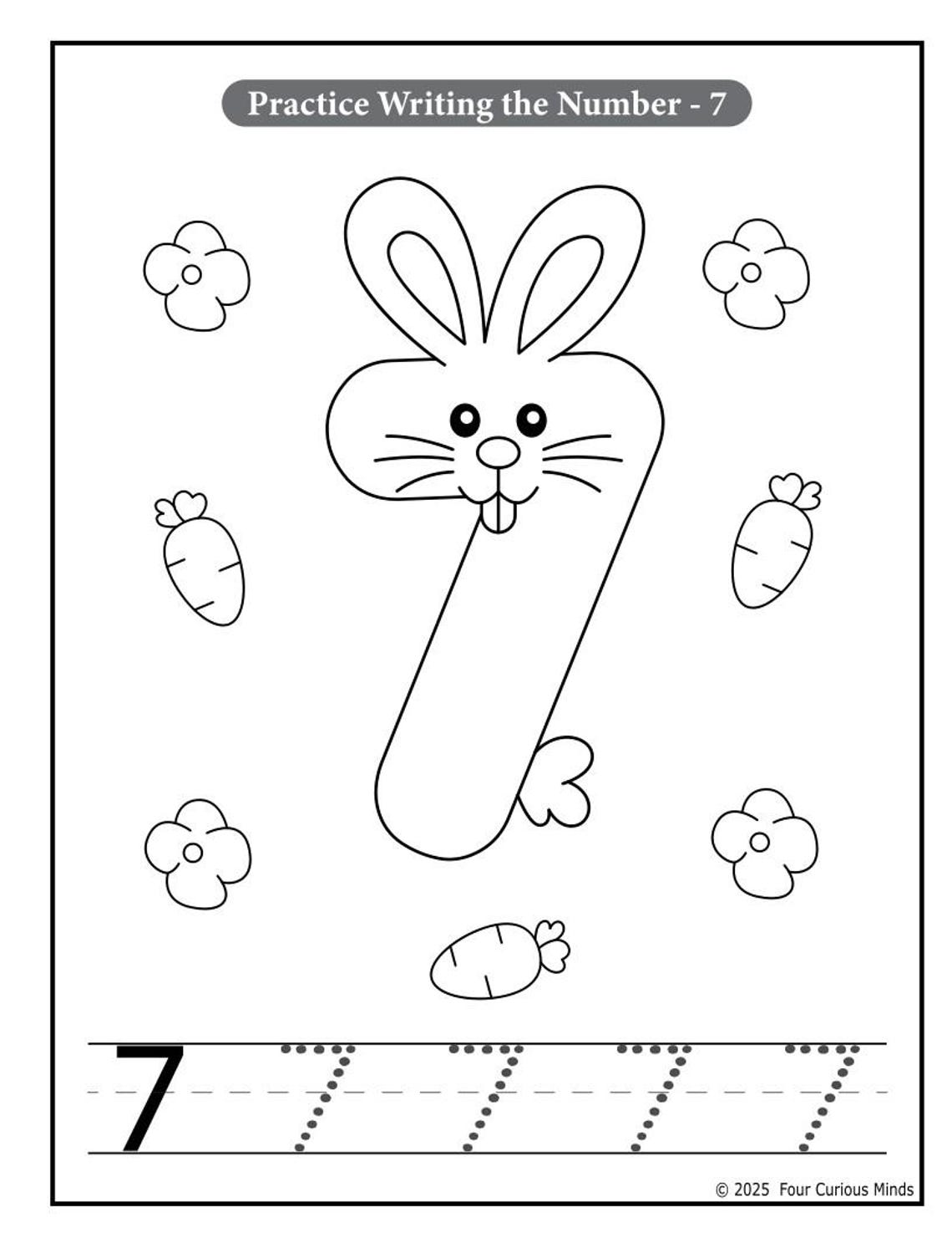 Easter Bunny Numbers - Etsy
