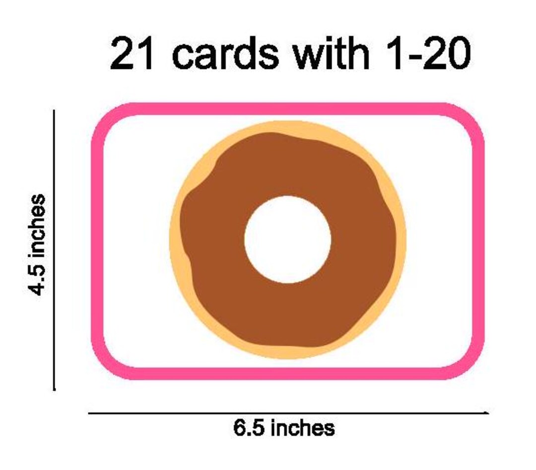 Donut Counting Cards | Digital Download | Numbers 1-20 | Fun Math ...