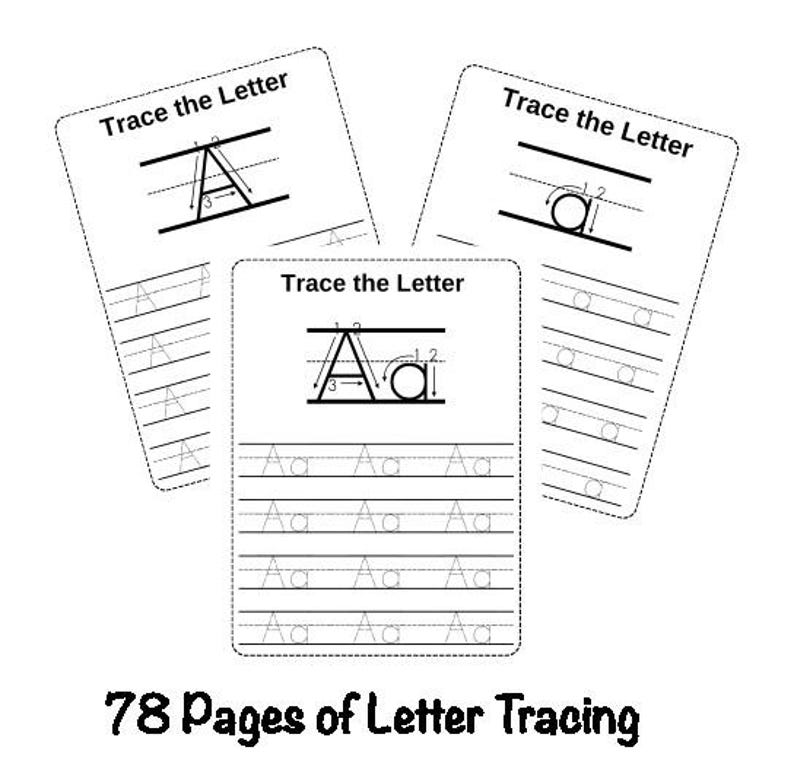 Printable Alphabet Letter Tracing Booklet – 78 Pages of Fun and ...