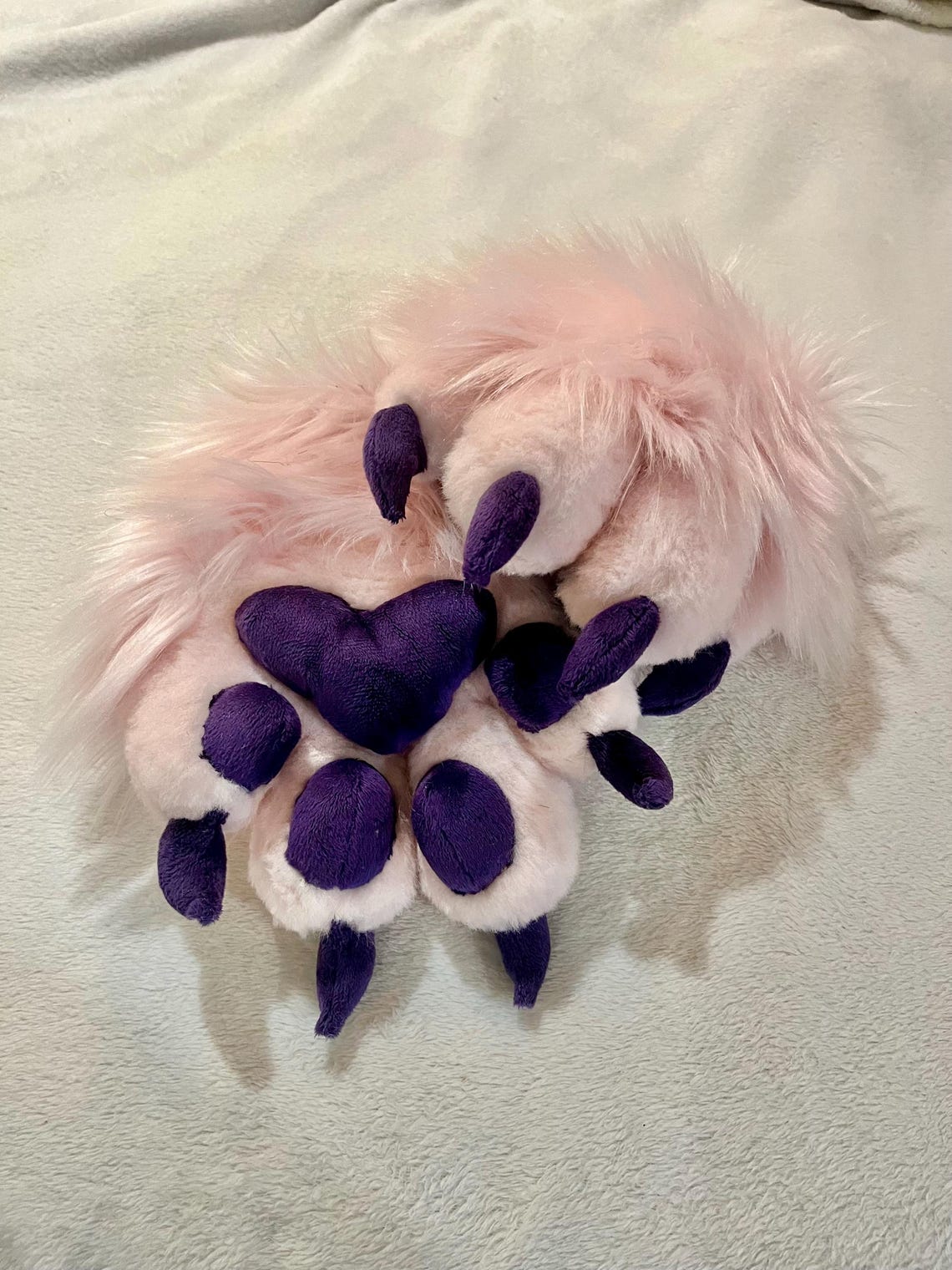Pink & Purple Premade Fursuit Puffy Paws - Etsy
