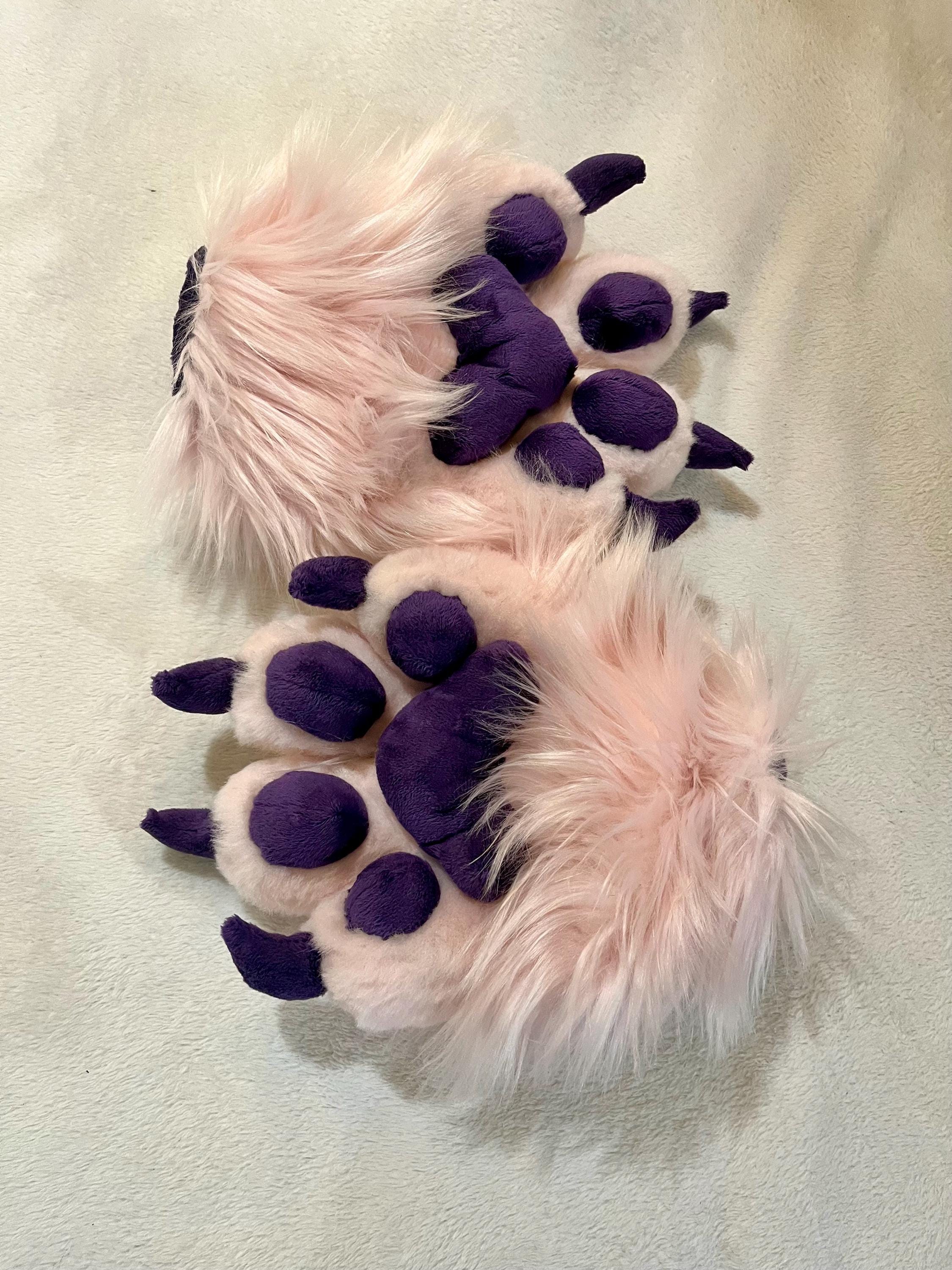Pink & Purple Premade Fursuit Puffy Paws - Etsy
