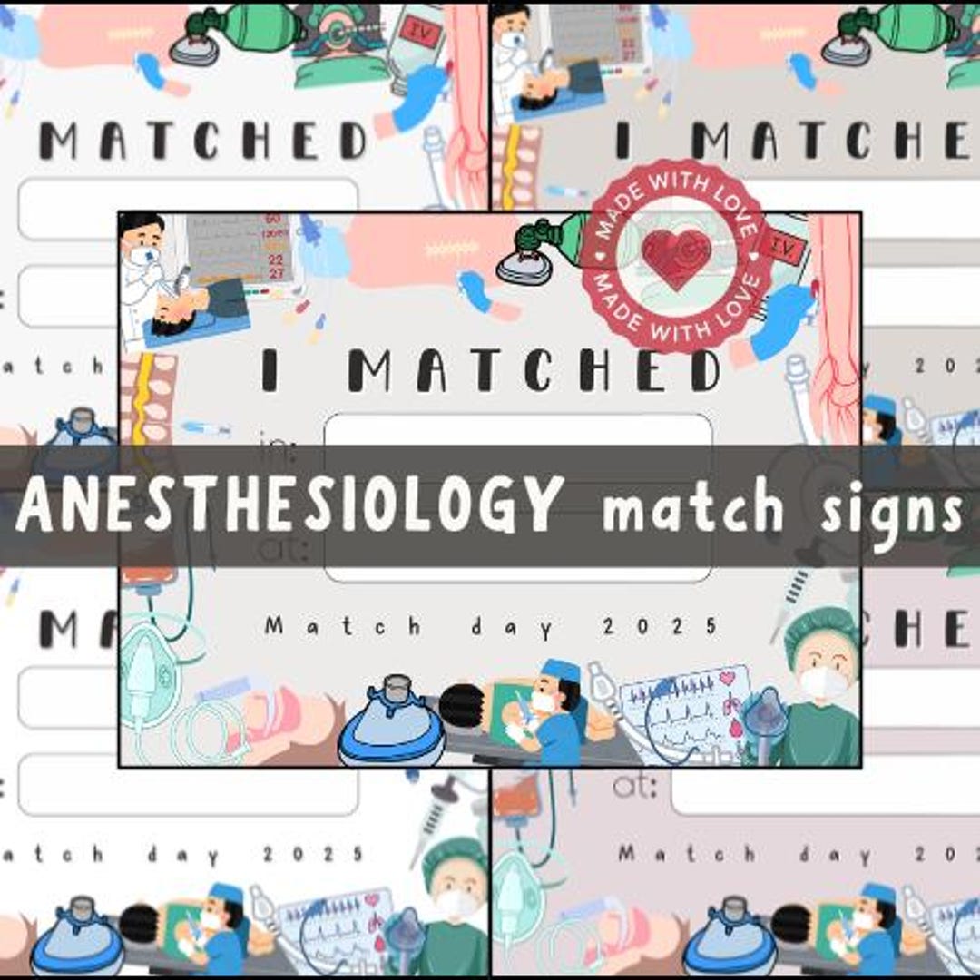 Match Day Sign 2025 for the Residency Match (digital File ...
