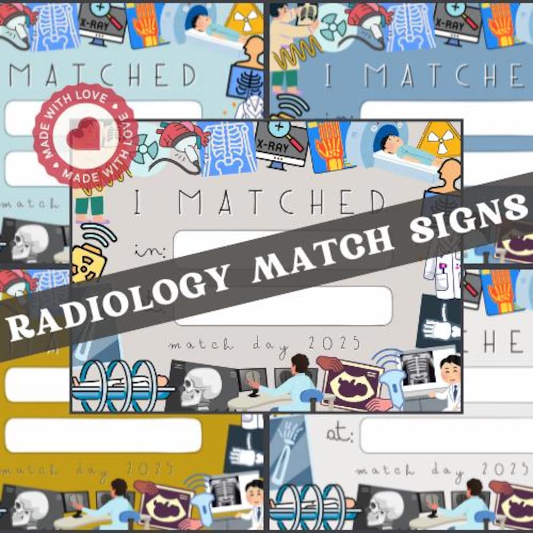 Match Day Sign 2025 for the Residency Match (digital File) RADIOLOGY ...