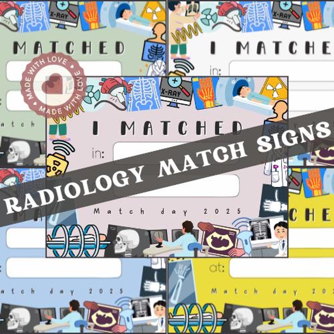 Match Day Sign 2025 for the Residency Match (digital File) RADIOLOGY ...