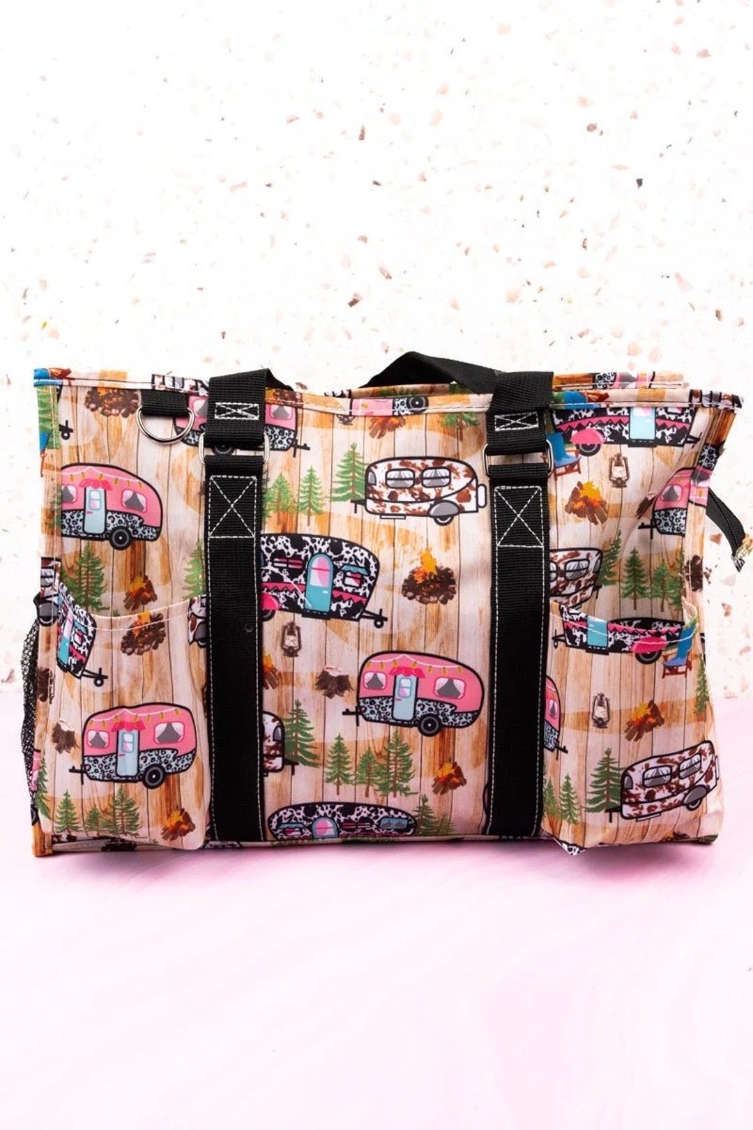 RV Glamper Camper Utility Tote, Perfect Everyday Tote, Zippered Tote ...