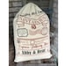 Santa Paws Santa Sack, Pet Santa Bag, Drawstring Sack , Delivery Bag ...
