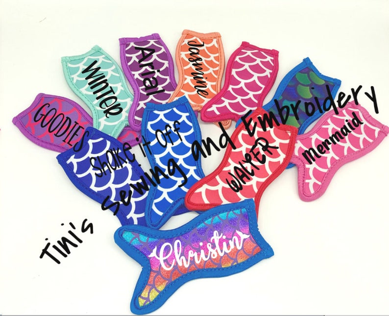 Mermaid Tail Popsicle Sleeve: Neoprene Cooler, Kids' Treat Holder - Etsy