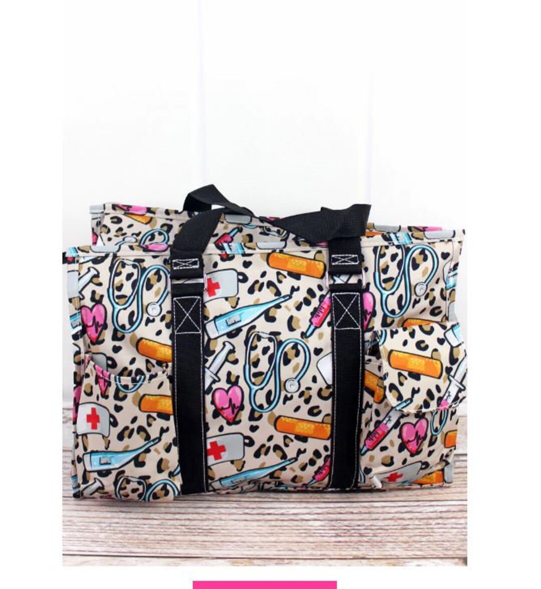 Nurse Utility Tote Tote Bag Work Bag Work Tote Nurse Bag Nurse Zippered ...