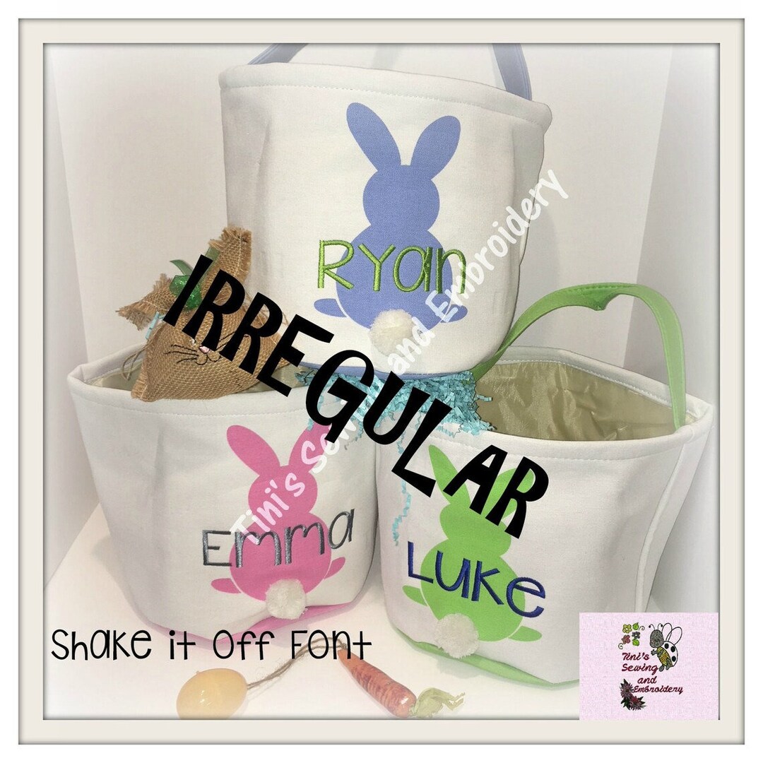 Irregular Egg Hunt Basket, Easter Basket, Personalized Easter Basket ...