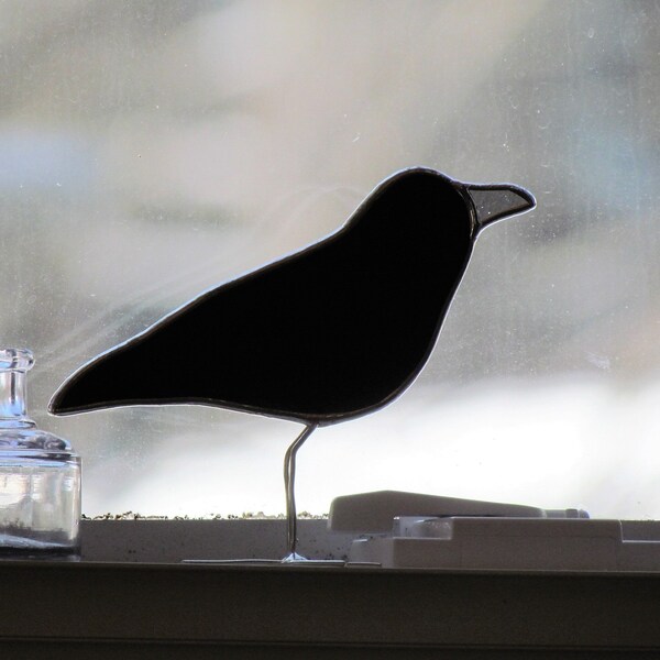 Crow Stained Glass Patterns - Etsy